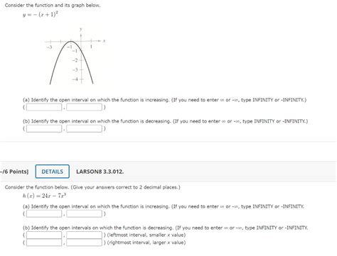 Solved Consider The Function And Its Graph Below Y X