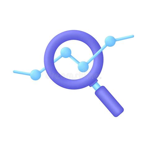 3d Analytic Icon Marketing Research Icon Stock Vector Illustration Of Graphic Investment