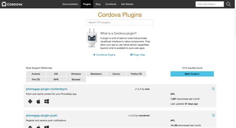 cordova pluginの使い方 apoc