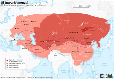 El Mapa Del Imperio Mongol La Conquista Imparable De Gengis Kan