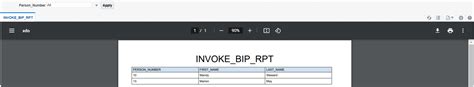 BIP Providing Link Of BIP Report On Self Service