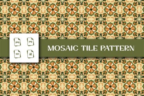 Mosaic Tile Pattern Seamless Graphic By Upperline · Creative Fabrica