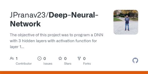 Github Jpranav Deep Neural Network The Objective Of This Project Was To Program A Dnn With