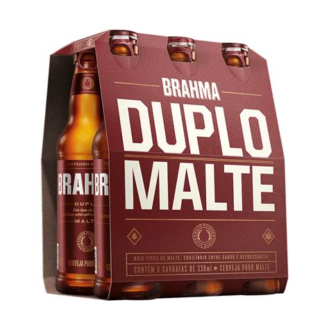 Cerveja Brahma Duplo Malte Pack 6 Garrafas 330ml Cada Sams Club