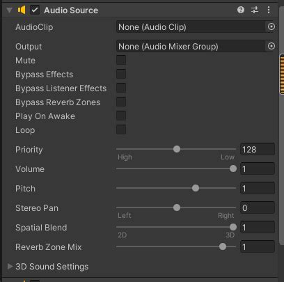 Unity声音组件AudioSource简介与用法 CSDN博客