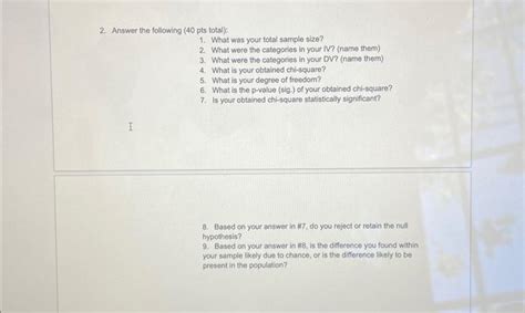 Solved Step 4 Answer The Following Questions 10 Pts