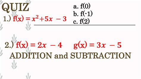 Evaluate Functions And Fundamental Operations Of Functions Pptx