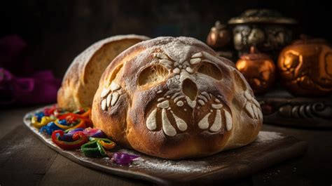 Premium Photo A Skull Shaped Bread With A Skull On It