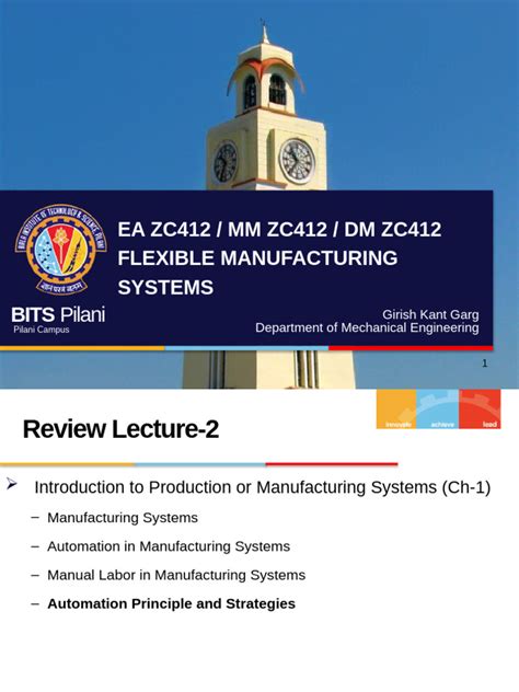 Lecture 3 Pdf Automation Machining