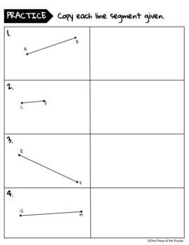 Constructions Copy An Angle And A Segment Guided Notes TPT