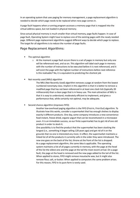 Notes For Operating Systems Csc2025 Operating Systems Newcastle Thinkswap