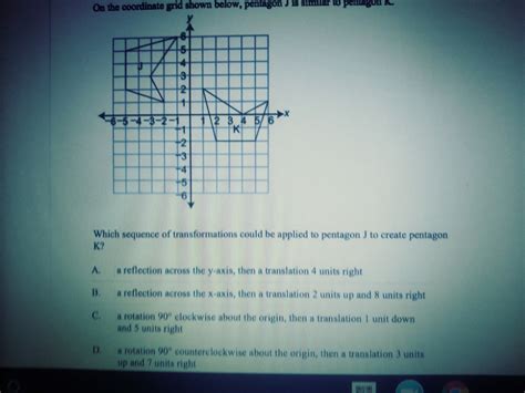 Answered On The Coordinate Grid Shown Below 2… Bartleby