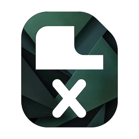 Premium Photo File Excel Icon Green Dark Lines Texture