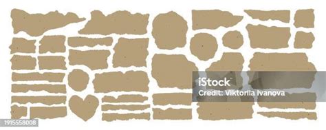 공예 찢어진 종이 사각형 모양 벡터 일러스트 레이 션 컷 아웃 베이지 색 콜라주 조각 파쇄 스트립 정사각형 격자가 있는 절단 시트 달필 테두리 고립 된 그런 지 헤더 배경