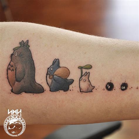 Einfaches Totoro Tattoo Rye Splash And Color Australien Brandneues