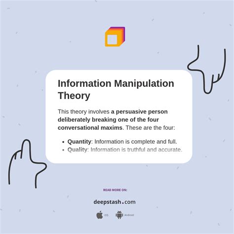 Information Manipulation Theory Deepstash