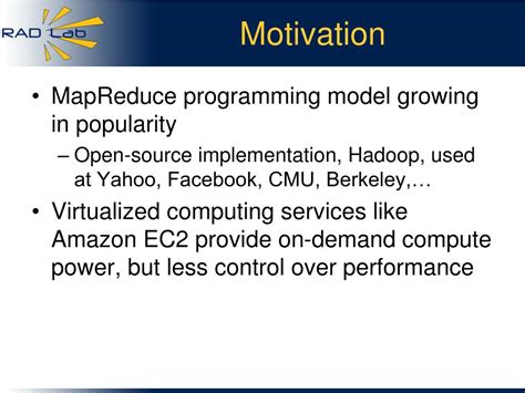 Ppt Improving Mapreduce Performance In Heterogeneous Environments