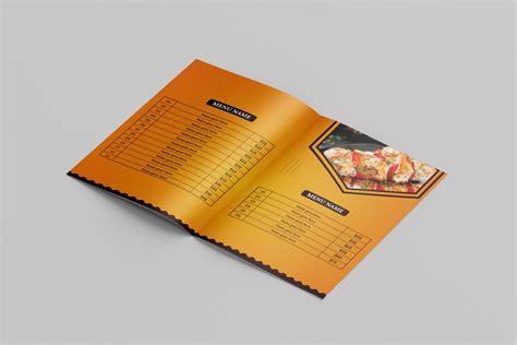 Restaurant Food Service Menu Brochure Design Template Brochure