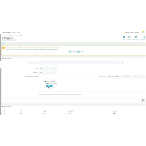 Custom Fields Prestashop Module