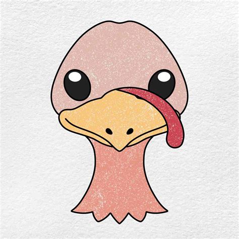 Turkey Head Drawing Easy At Keith Maxey Blog