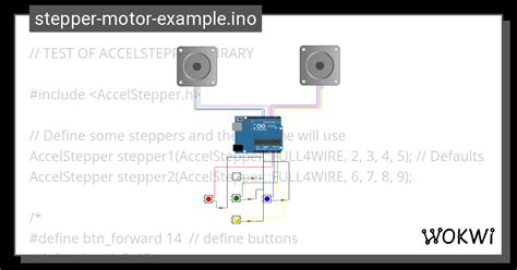 2 Stepper Robot Wokwi Esp32 Stm32 Arduino Simulator