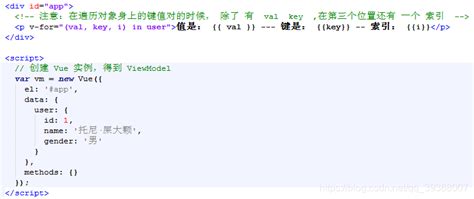 Vue指令之v For——迭代数组、迭代对象中的属性、迭代数字v For循环中key属性的使用vue Value V For 数字 Csdn博客