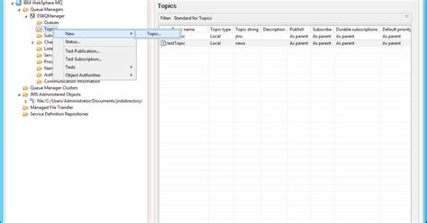 let s begin [ibm mq] create a topic using ibm mq