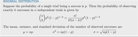 Binomial Distribution Normal Distribution Learning Objectives Flashcards Quizlet