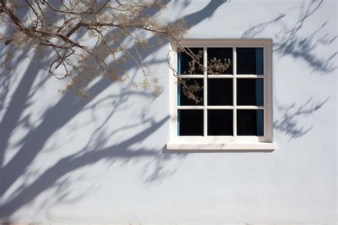Premium Photo Whie Wall With Window Shadow Overlay