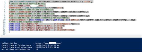 How To Check Ssl Certificate Expiration Date In Powershell Powershell