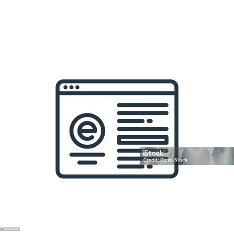흰색 배경에서 격리된 E러닝 벡터 아이콘입니다 웹 사이트 디자인 및 모바일 앱 개발을위한 개요 얇은 라인 E러닝 아이콘 얇은 선 학습 개요 아이콘 벡터 그림입니다 개발에