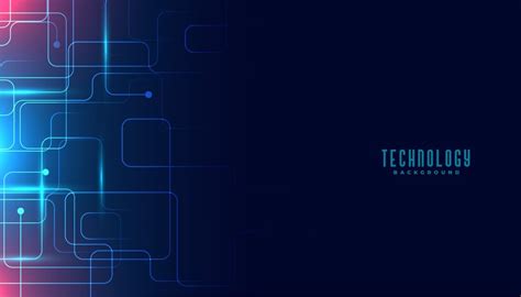 기술 회로 라인 디지털 배경 디자인 무료 벡터