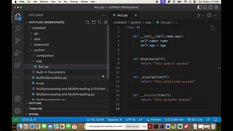 Access Modifiers In Python Public Private And Protected Youtube