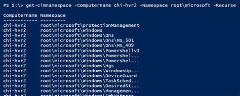 Friday Fun Listing Wmi Namespaces • The Lonely Administrator