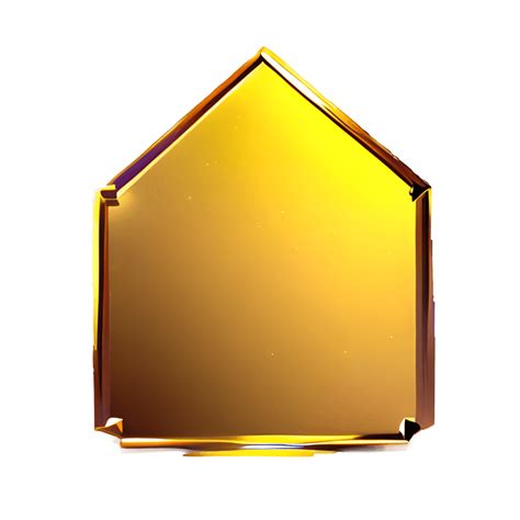 Luxurious Gold Rectangle Placard · Creative Fabrica