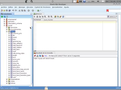 BetaRoot Creación de Base de Datos MySQL y una tabla con SQLDeveloper