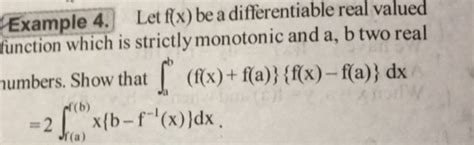 example 4 let f x be a differentiable real valued function which is st