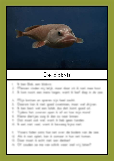 Leestekst De Blobvis E Leesteksten Nl Leestekst De Blobvis E Leesteksten Nl