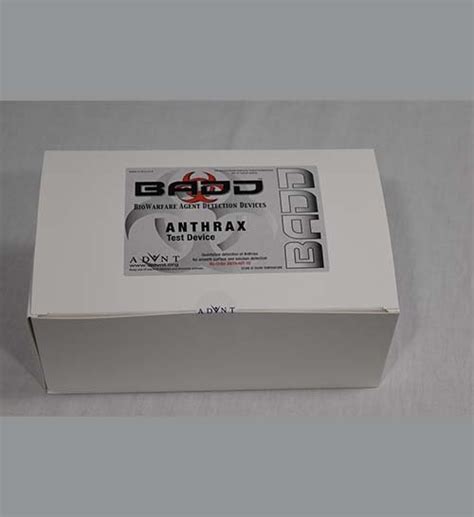 Badd Anthrax Biowarfare Detection Test Kits 10 Bx Advnt Biotechnologies