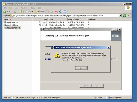 Can T Install ERA Agent In W Server 2003 ESET PROTECT On Prem Remote Management ESET