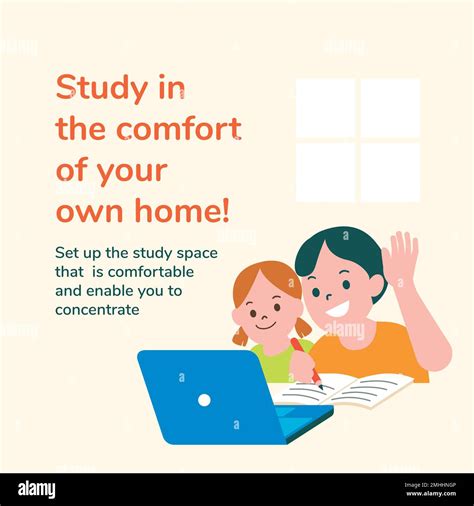 Virtual Class Editable Template Vector Education In New Normal Stock