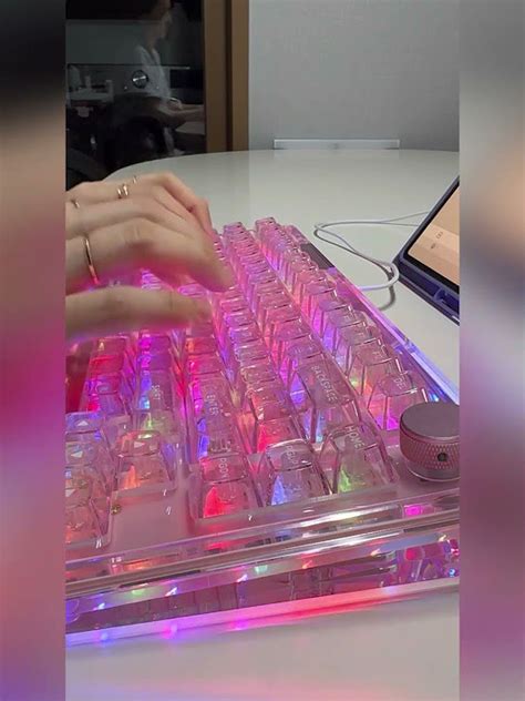 키붐 핑크💕 투명 퍼플 다모았음키보드 Youtube