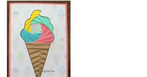 Iris Folding Ice Cream Cone