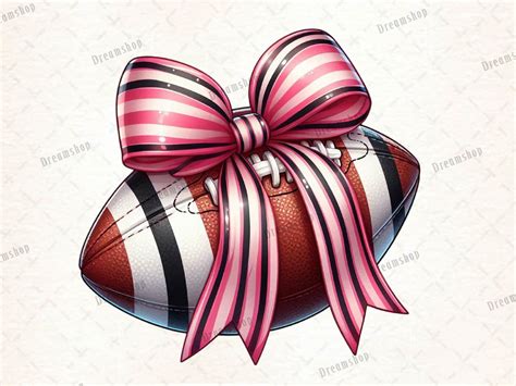 Coquette Football Png Football Cliaprt Graphic By Dreamshop · Creative Fabrica