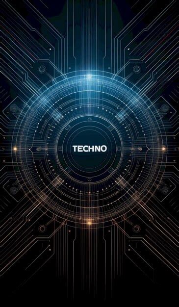 Intricate Circuit Pathways And Nodes In Gold On A Dark Background