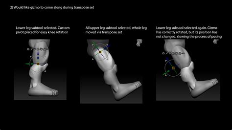 Gizmo Challenges Mirror Gizmo Position Gizmo Left Behind During Transpose Set ZBrushCentral