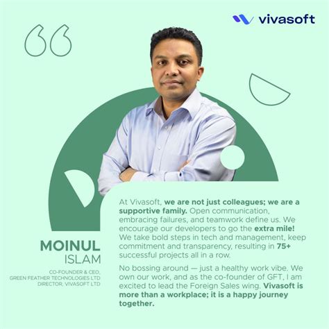 moinul islam on linkedin vivasoft vivalife gft