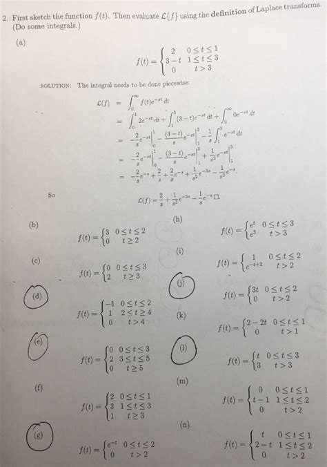 solved 2 first sketch the function f t then evaluate lu}