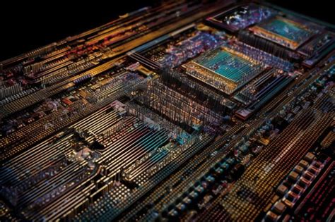 Premium Photo A Highresolution Photograph Of Computer Chips Highlighting The Complexity And
