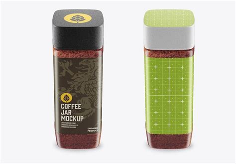 Premium Psd Plastic Jar Coffee